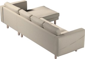Potah na pohovku IKEA Norsborg 4-místná se šezlongem barva béžová látka pletený vzor