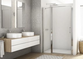 Sanswiss DIVERA D22T13 jednokřídlé sprchové dveře 90 cm Šířka: 900 mm, Profil: Aluchrom, Sklo: Hladké čiré