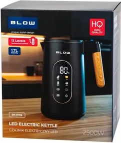 Blow BK-17PB černá / Rychlovarná konvice / 2500 W / 1,7 l / displej /