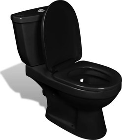 vidaXL Záchodová mísa s nádržkou [240550] Barva: Černá