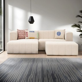 Hanah Home Rohová pohovka BEYZA MINI levá krémová