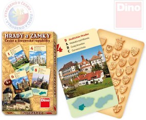 DINO Hra karty Kvarteto Hrady a zámky v krabičce *SPOLEČENSKÉ HRY* dn605787