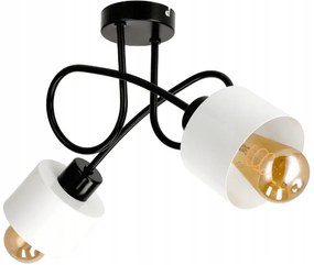 LED stropní svítidlo LOFT - 2xE27 - KUBEK WHITE