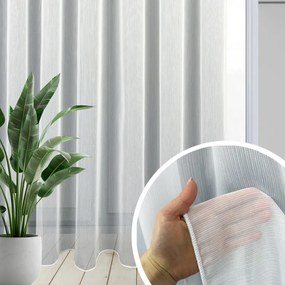 Voálová záclona s olůvkem bílá metraž Ervi 3686