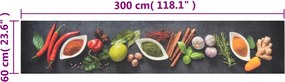 Kuchyňský koberec omyvatelný Koření 60 x 300 cm samet 136542