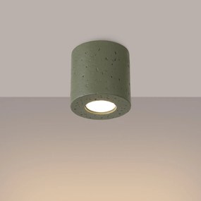 Sollux Lighting Stropní lampa ORBIS betonová olivově zelená