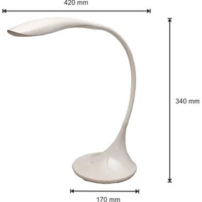 LED stmívatelná lampa VELA 1xLED/6,5W/230V