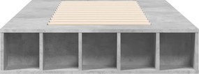 Rám postele betonově šedý 90 x 200 cm kompozitní dřevo 3280520