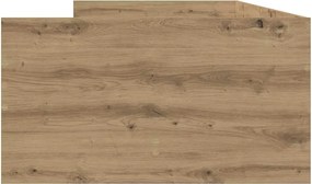 Rám postele Artisanový dub 90 x 190 cm Masivní borové dřevo 3403208