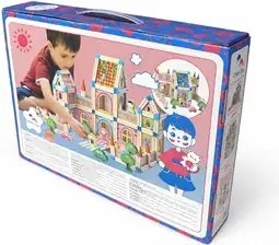 2Kids Toys Dřevěná stavebnice Zámek barevný / od 3 let
