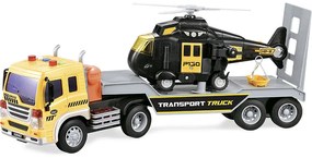 CITY SERVICE CAR - 1:16 Tahač s návěsem a vrtulníkem 571C