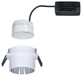 Paulmann  93384 LED Gil, bodovka v bílo-ocelové úpravě, 1x6,5W LED 2700K tříkrokové stmívání, prům. 6,8cm, IP44