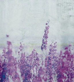 DIMEX | Vliesová fototapeta na zeď Abstrakt levandule MS-3-0365 | 225 x 250 cm | fialová, šedá