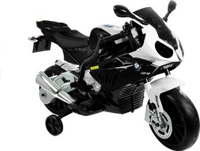 LEAN CARS Elektrická motorka pro děti BMW S1000RR černá tříkolová