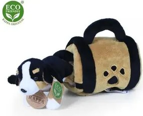 RAPPA Plyšový pes Bernský salašnický v přepravce 15 cm / ECO-FRIENDLY