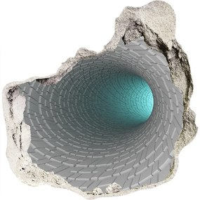 Wallmuralia Díra 3D fototapeta nálepka Tunel 3D 75x75 cm