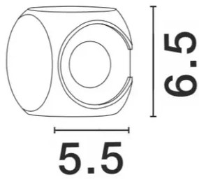 Venkovní LED svítidlo Zari B 55 bílé