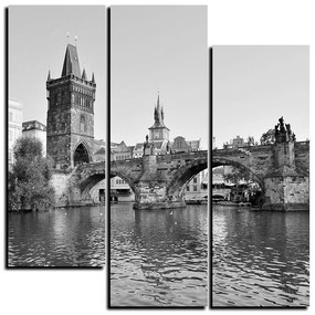 Obraz na plátně - Karlův most v Praze - čtverec 3259QC (105x105 cm)