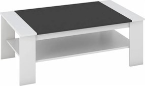 Tempo Kondela Konferenční stolek BAKER, bílá/černá