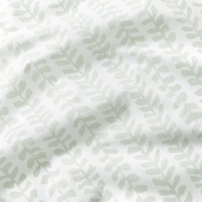 Goldea bavlněné napínací prostěradlo - skandinávské lístky 180 x 200 cm