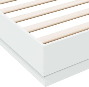 Rám postele bílý 180 x 200 cm kompozitní dřevo 3209835