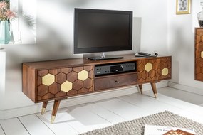 Noble Home Masivní akáciový TV stolek Mystus, 140 cm