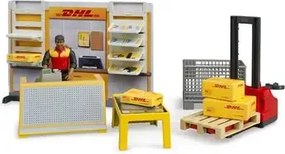 Bruder 62251 Bworld - DHL obchod s ručním paletovým vozíkem / 1:16 / o