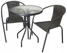 zahradní balkonový bistro set NINA 3dílný