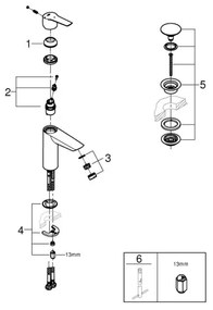 GROHE 23746002 - Umyvadlová baterie START velikost M lesklý chrom