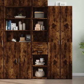 Skříň highboard kouřový dub 40 x 42,5 x 185 cm kompozitní dřevo 3281445