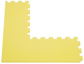 Okrajové díly k podlahám Minideckfloor Barva: 10 Žlutá, Díl: Rohový