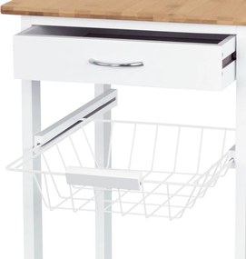 Regál, mdf, bílá, DR-044
