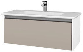 Dřevojas Koupelnová skříň BONO SZZ 100 (umyvadlo Euphoria) Varianta: N01 Bílá lesk / D15 Nebraska