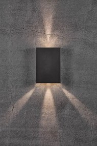 NOR 2019051003 Venkovní nástěnné svítidlo Fold 15 2x3,5W LED černá čirá - NORDLUX