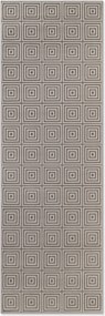 ELLE Decoration, Běhoun Perles 106185 White Grey z kolekce Elle, 80x240, šedá, ložnice
