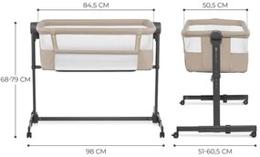 KINDERKRAFT - Dětská postýlka NESTE UP 2 béžová