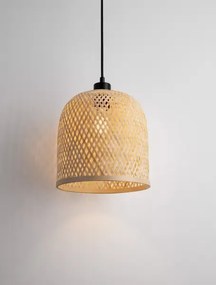 LED přírodní-černý designový lustr Intra