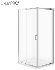 CERSANIT sprchový kout ARTECO, průhledný 100x80x190cm, chrom, S157-011