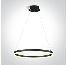 ONE Light 63144A/B/W závěsné LED svítidlo, černé, 40W, 3000K, ø60cm, IP20