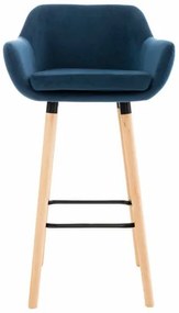 Sada 2 barových židlí Aubriella modrá