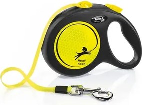 Flexi Neon L pásek 5m černo-žluté / Vodítko
