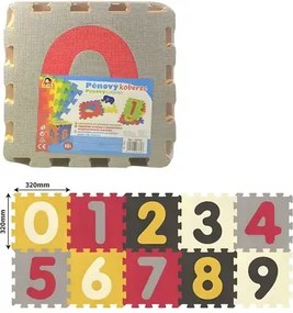 Pěnové puzzle Čísla 10 ks / Puzzle / Pěna / 10 dílků / od 10 měsíců