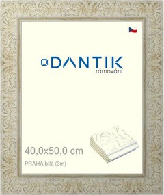 DANTIK rámeček 40x50 | PRAHA Bílá (Plexi Čiré)