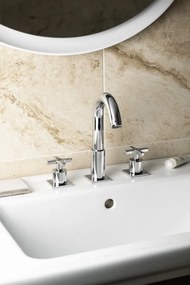 Sapho Trax umyvadlová baterie stojánková tříprvková bez výpusti chrom 602/S