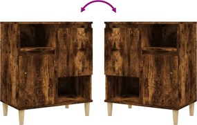 Příborníky 2 ks kouřový dub 60 x 35 x 70 cm kompozitní dřevo 3185724