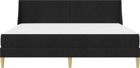 Rám postele s matrací s čelo Černý 180 x 200 cm Polyester 3414751