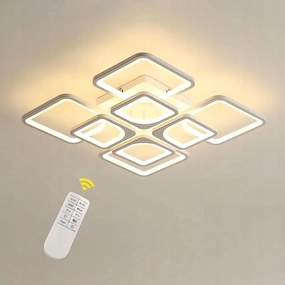 Lampa Sufitowa Wisząca Led Żyrandol Z Pilotem Nowoczesny Do Salonu 80W