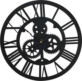 Nástěnné hodiny černé 30 cm akrylové 325168
