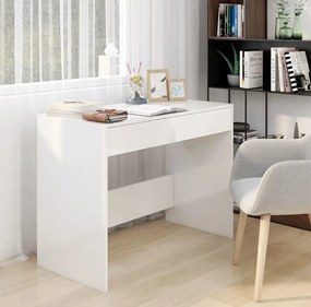 vidaXL Psací stůl 101 x 50 x 76,5 cm kompozitní dřevo [812996] Barva: bílá s vysokým leskem
