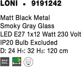 Závěsné svítidlo NOVA LUCE LONI E27 9191242 bez žárovky